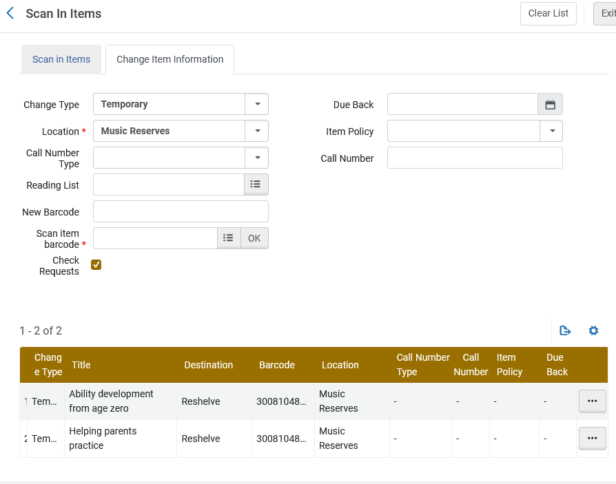 Adding Instructor/Faculty Copies for Reserve Circulation – Documentation